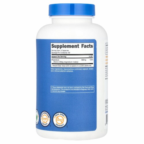 Nutricost Magnesium Malate 2 100 mg - 180 Capsules (700 mg per Capsule ... Nutricost Magnesium Malate 2 100 mg - 180 Capsules (700 mg per Capsule ...