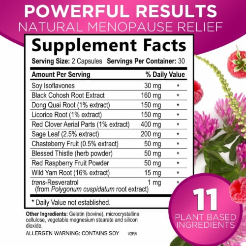 Menopause Supplements For Women Menopause Relief Vitamins With Black