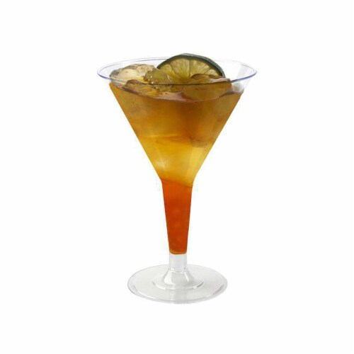 Clear Plastic Martini Glasses 6 Ounces 192 Glasses 6 Oz Kroger