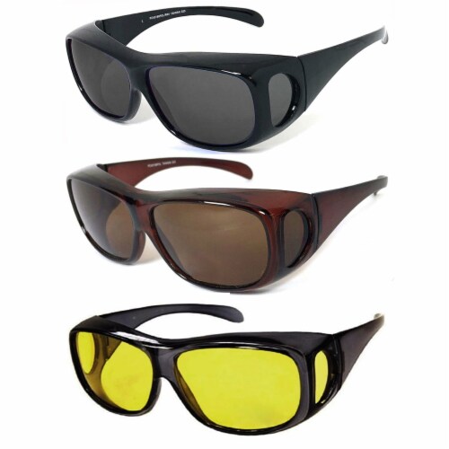 1 X Fit Over Polarized Sunglasses Cover All Lenses Wear Glasses 1 Kroger