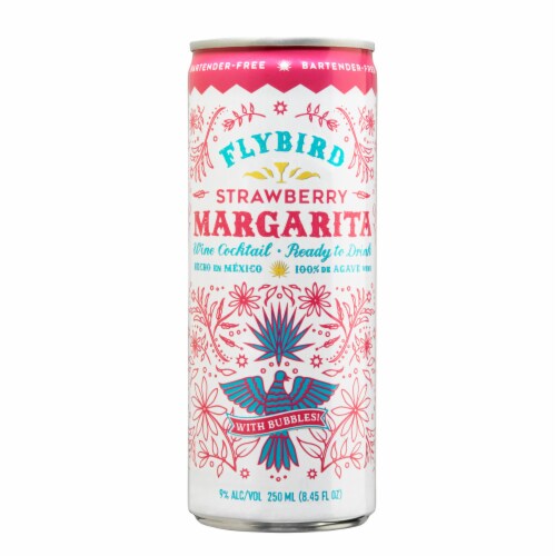 Flybird Strawberry Margarita Mexico Wine Based Cocktail 4 Ct 250 Ml
