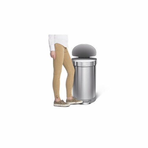 SimpleHuman Step Trash Can, 12 gal - QFC SimpleHuman Step Trash Can, 12 gal - QFC