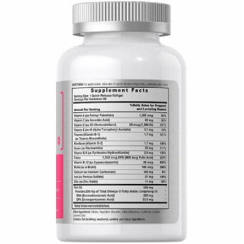 Horbaach Prenatal Vitamins With Dha And Folic Acid 90 Softgels 180