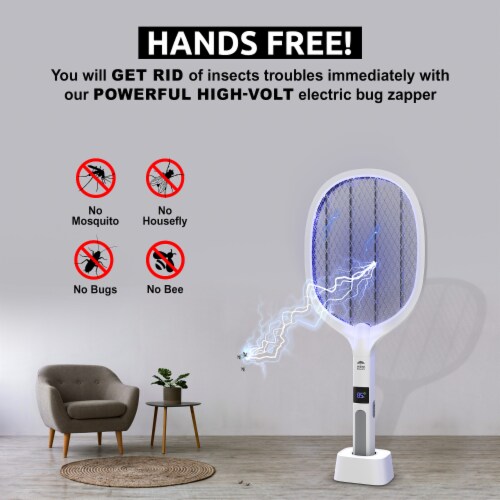 Electric bug zapper racket store