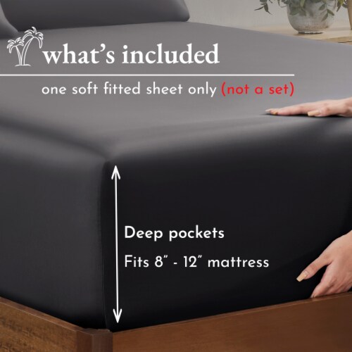 California Design Den Deep Pocket Fitted Sheet Only Soft And Cool
