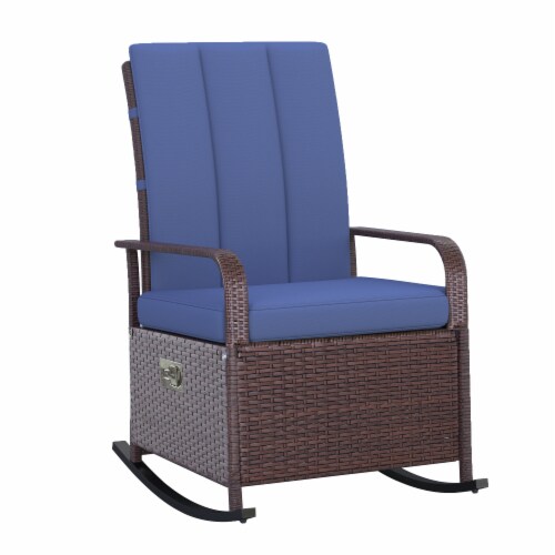 Wicker rocker recliner store