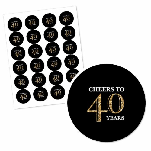 Big Dot Of Happiness Adult 40th Birthday Gold Birthday Party Circle