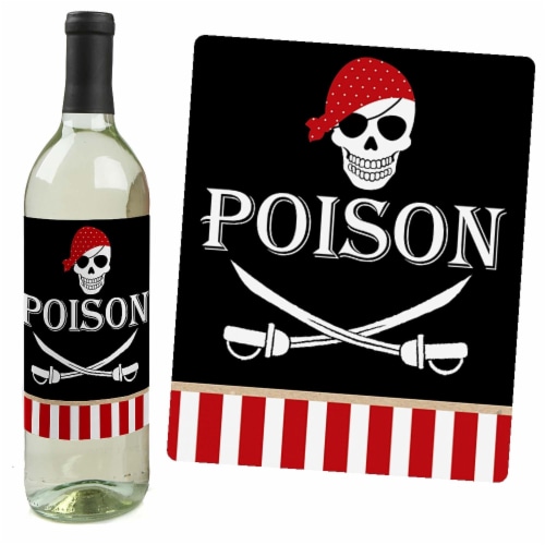Big Dot Of Happiness Beware Of Pirates Pirate Party Decor Wine