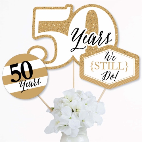 Big Dot Of Happiness We Still Do 50th Wedding Anniversary Centerpiece