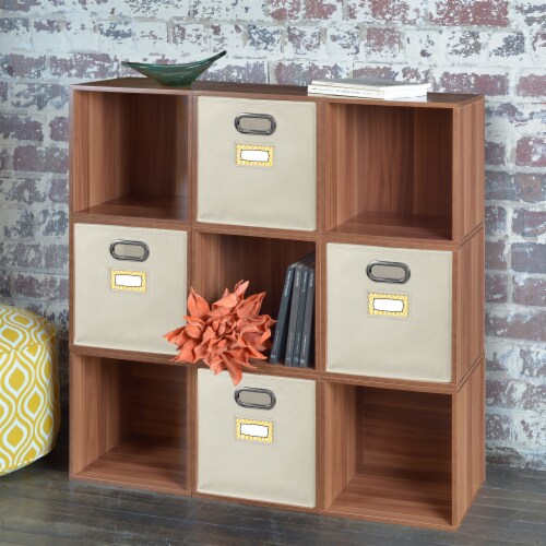 Niche Cubo Set Of 4 Foldable Fabric Storage Bins Natural 1 Kroger