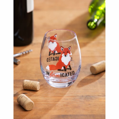 Evergreen 17 Oz Stemless Wine Glass Wbox Infoxicated One Size Kroger