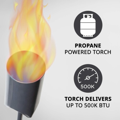 Ivation 500 00 BTU Propane Torch Heavy Duty Weed Burner W 10 Hose Flame Control More 1 Fred Meyer