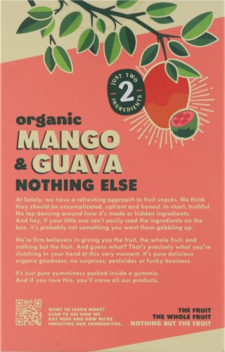 Solely® Organic Whole Fruit Mango Guava Gummies, 5 ct / 0.7 oz - Fred Meyer Solely® Organic Whole Fruit Mango Guava Gummies, 5 ct / 0.7 oz - Fred Meyer
