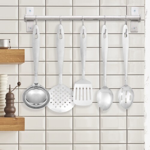 Lexi Home Premium Stainless Steel 14 Inch Kitchen Utensils 5 Piece Set ... Lexi Home Premium Stainless Steel 14 Inch Kitchen Utensils 5 Piece Set ...