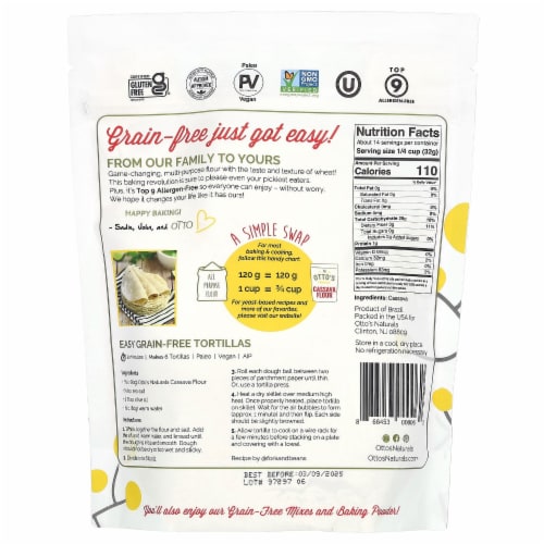 Otto's Naturals Multi-Purpose Cassava Flour - 16 oz (453 g), 16 oz - Kroger Otto's Naturals Multi-Purpose Cassava Flour - 16 oz (453 g), 16 oz - Kroger