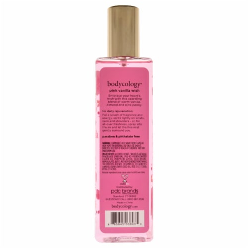 Pink Vanilla Wish By Bodycology For Women 8 Oz Fragrance Mist 8 Oz