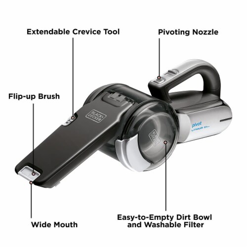 BLACK DECKER DUSTBUSTER 20V MAX Handheld Vacuum Cordless Grey BDH2000PL 1 Harris Teeter