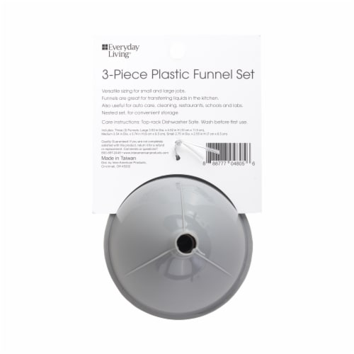Everyday Living® Plastic Funnel Set, 3 pc - Kroger Everyday Living® Plastic Funnel Set, 3 pc - Kroger