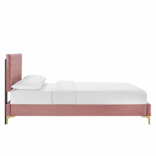 Dusty pink bed frame store