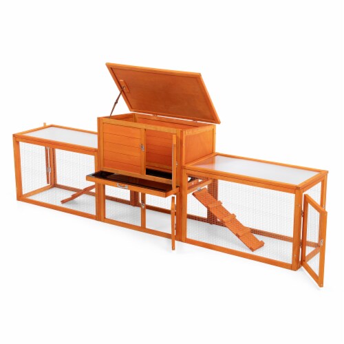 Simplie Fun Large Three Box Rabbit Cage For Indoor And Outdoor Use Orange 1 Count Kroger