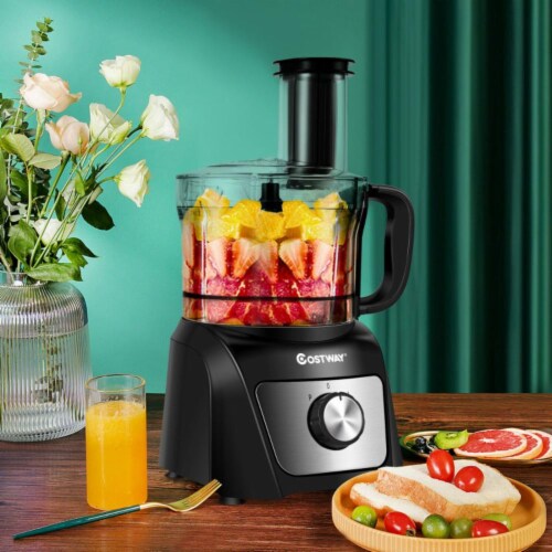 Costway 8 Cup Food Processor 500W Variable Speed Blender Chopper with 3 Blades 1 Smith s Food and Drug