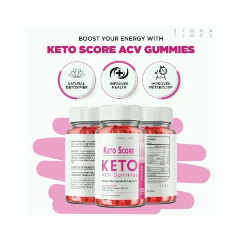2 Pack Keto Score Acv Gummies For Advanced Weight Loss By Sigma