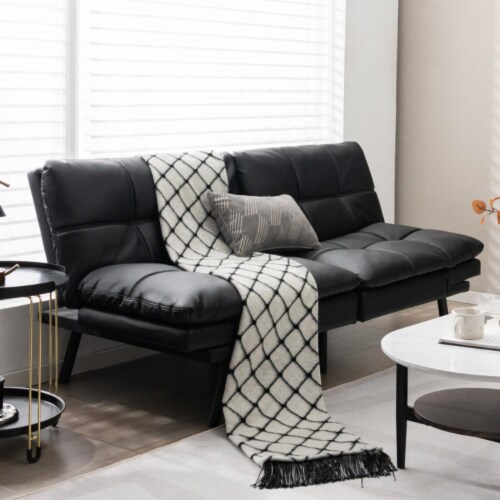 Black memory foam futon store
