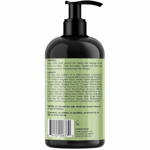 Mielle Organics Rosemary Mint Strengthening Shampoo Infused with Biotin 12 oz 12 oz 1 Pack Gerbes Super Markets
