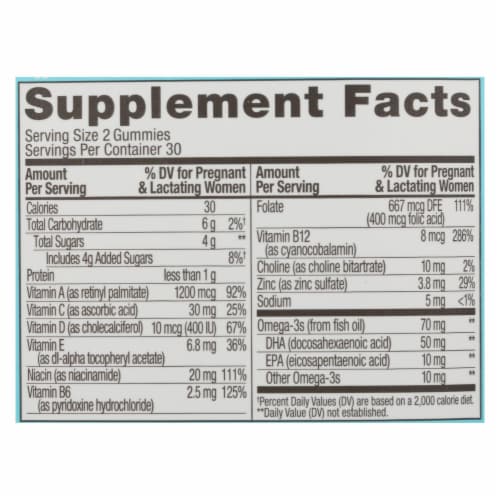 Olly Prenatal Vitamin Folic Acid Citrus 1 Each 60 Ct Case Of 1
