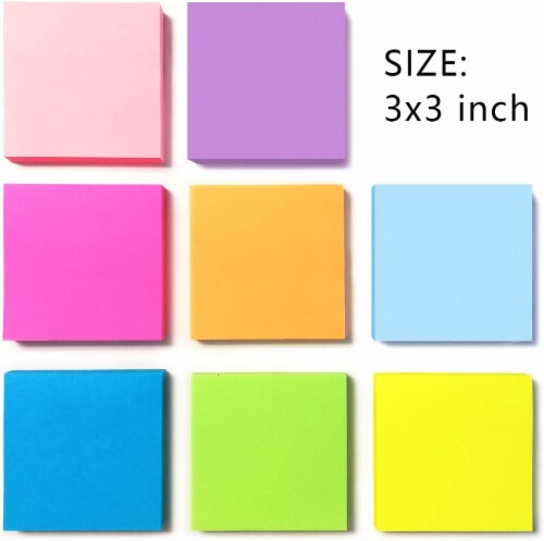 8 Pads Pop Up Sticky Notes 3x3 Refills Bright Colors 8 Pads Frys