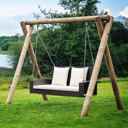 Garden swing rattan store