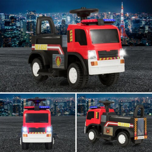 Hivvago Kids 6V Battery Powered Electric Ride On Fire Truck 1 Fred Meyer