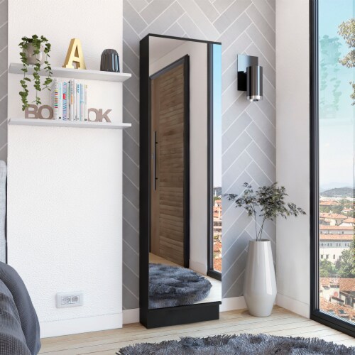 Shoe rack mirror cabinet store
