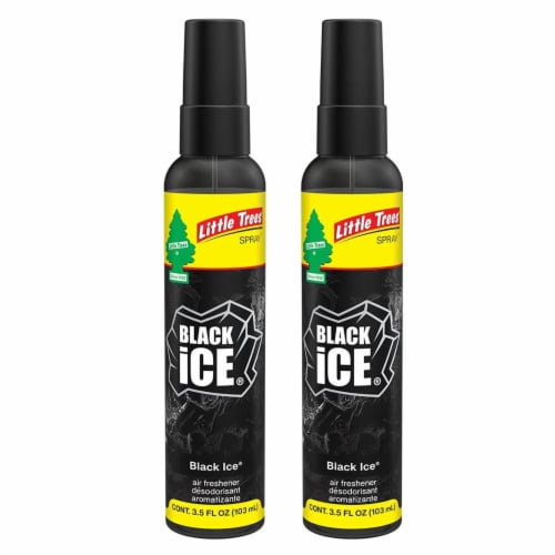2 Pc Little Trees Black Ice Scent Air Freshener Spray Mist Fragrance Aroma 3.5oz 1 City Market