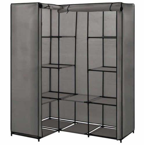 vidaXL Corner Wardrobe Gray 51.2 x34.3 x66.5 1 Fred Meyer