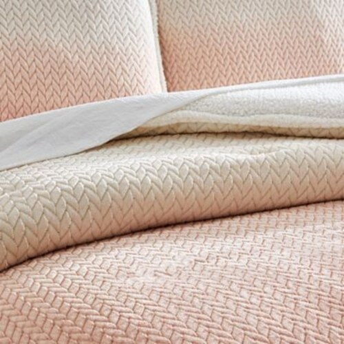 UGG Avery 3 Piece Reversible King Comforter Set in Quartz Ombre King Foods Co