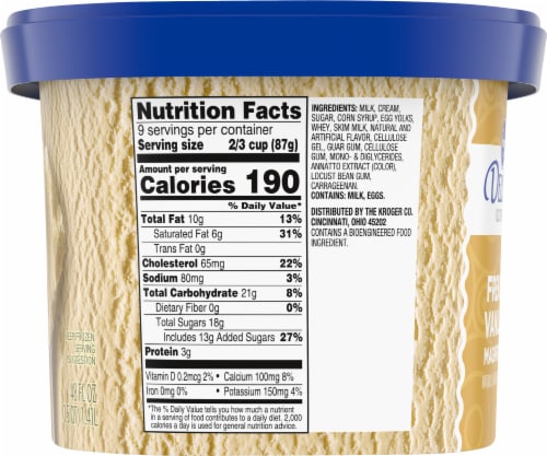 Kroger® Deluxe French Vanilla Magnifique Ice Cream Tub 48 Oz Pick ‘n