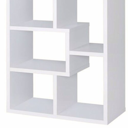 Mesmerizing Multiple Cubed Rectangular Bookcase, White - Saltoro Sherpi ... Mesmerizing Multiple Cubed Rectangular Bookcase, White - Saltoro Sherpi ...