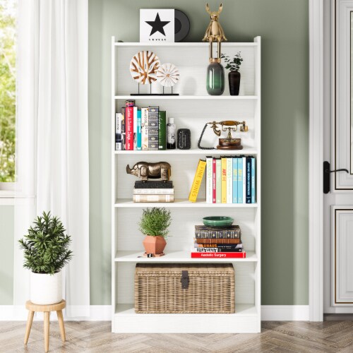 Tribesigns 72 Inch Tall 6 Tier Open Bookcase Wood Bookshelf Waterproof Storage 35.43 L 11.81 W 72.04 H King Soopers