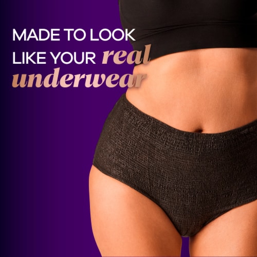 Always Discreet Boutique Black Low-Rise Maximum Size Small/Medium ... Always Discreet Boutique Black Low-Rise Maximum Size Small/Medium ...