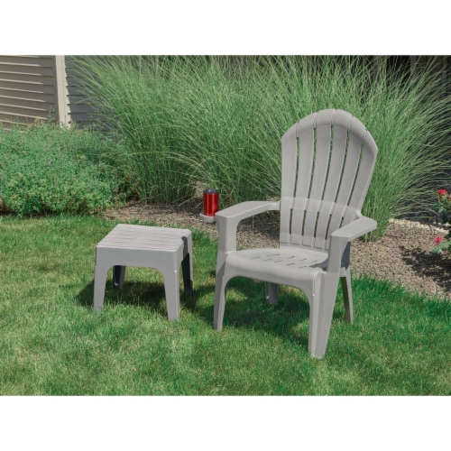 Adams Big Easy Gray 18.9 In. Square Resin Stackable Side Table 258364 1 Gerbes Super Markets