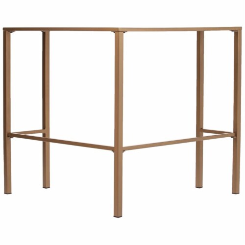 Gold glass corner desk store