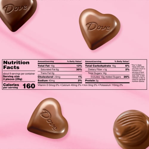 Dove Valentines Day Assorted Chocolate Candy Heart Shaped Gift Tin 9.82 oz Dillons Food Stores