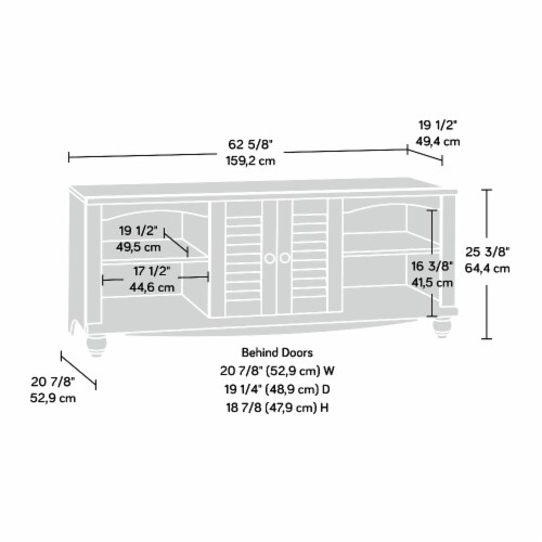 Sauder harbor view tv stand store