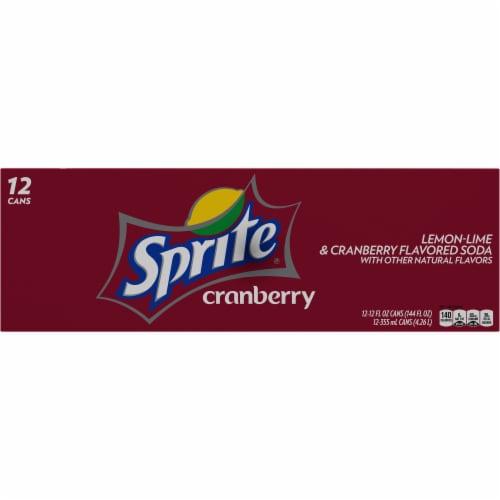 Sprite Lemon Lime Cranberry Soda Can, 12 pk / 12 fl oz - Kroger Sprite Lemon Lime Cranberry Soda Can, 12 pk / 12 fl oz - Kroger