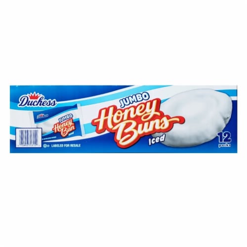Duchess Jumbo Iced Honey Buns 475 Ounce Pack Of 12 1 Unit King Soopers