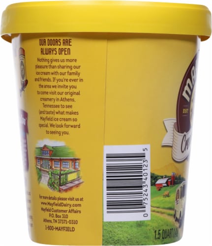 Mayfield Creamery Brown Cow Frozen Yogurt 1 5 Qt Kroger