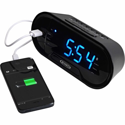 Jensen Jcr 298 Bluetooth Digital Am Fm Dual Alarm Clock 1 Each Kroger