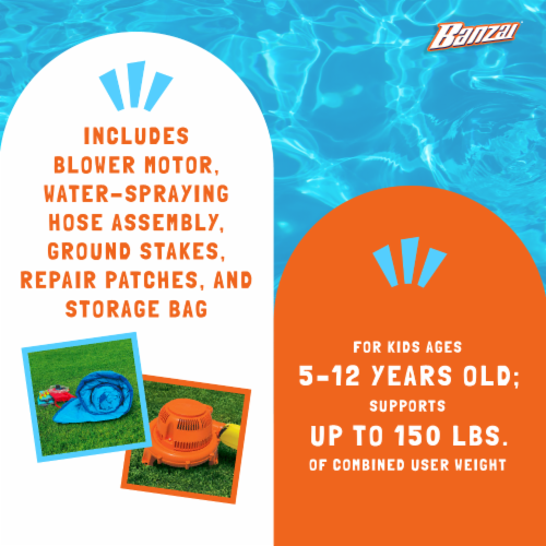 Banzai Splash Falls Water Park Backyard Inflatable Waterfall Slide ... Banzai Splash Falls Water Park Backyard Inflatable Waterfall Slide ...