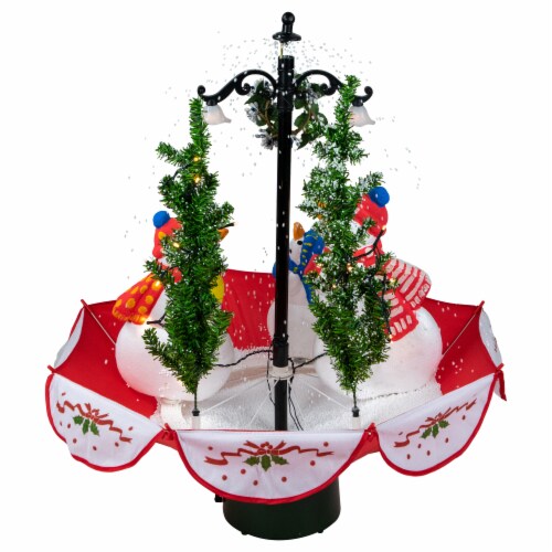 Northlight 30 Musical Lighted Snowing Snowman Family in Umbrella Base ... Northlight 30 Musical Lighted Snowing Snowman Family in Umbrella Base ...